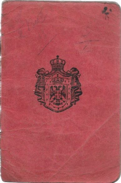 Pasoš Kraljevine Srbije - Putna isprava (1918)
